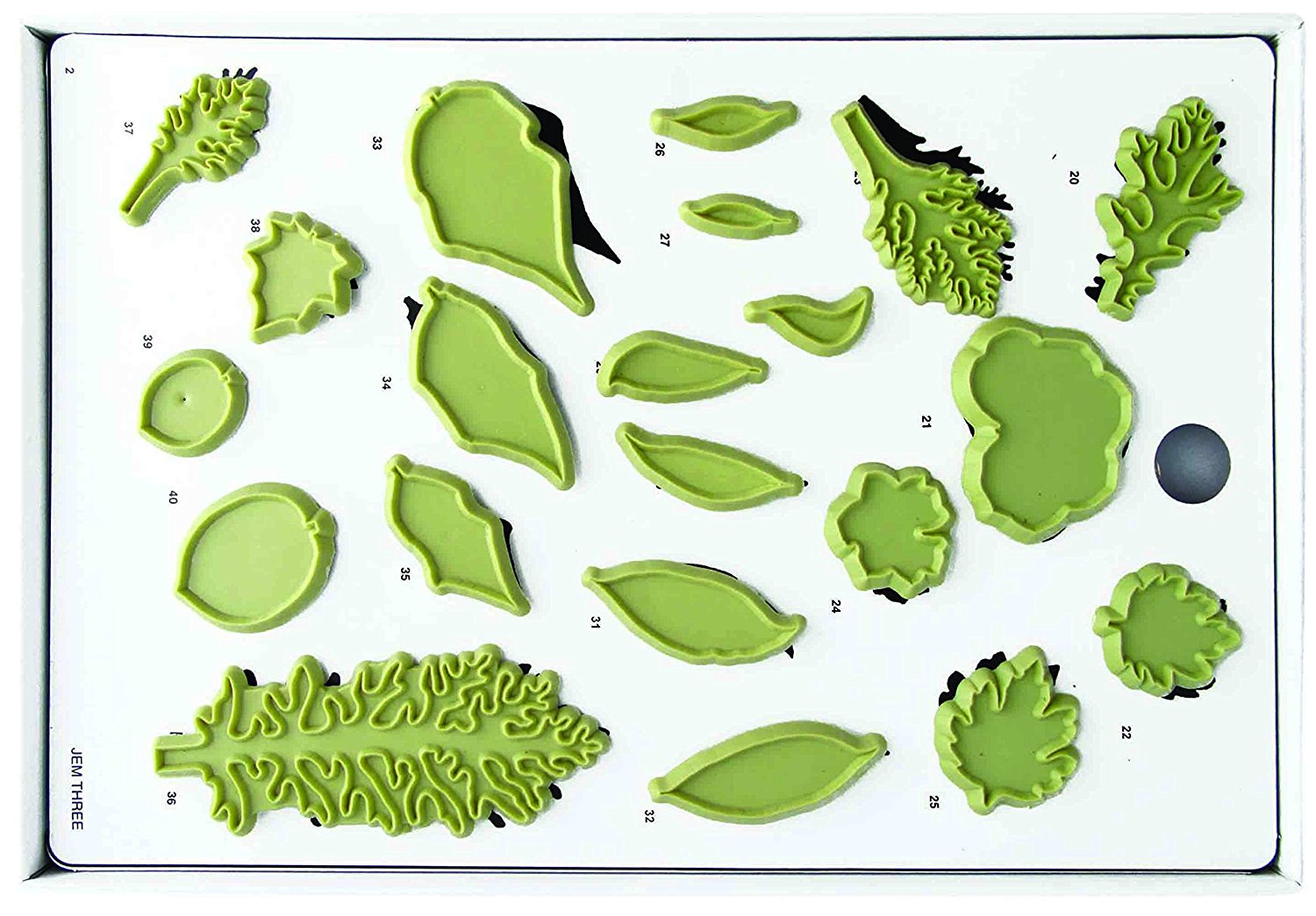 PME 40-Piece Jem Leaf Plastic Cutter Set, Set of 3 free image download