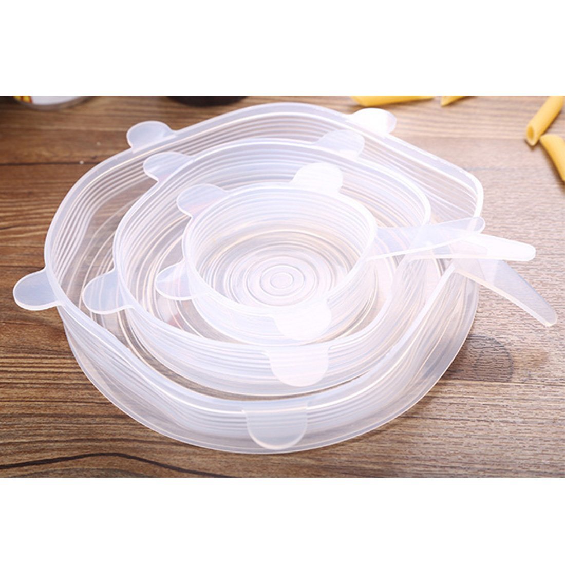 6pcs Universal Silicone Suction Lid-bowl Pan Cooking Pot Lid-silicon ...