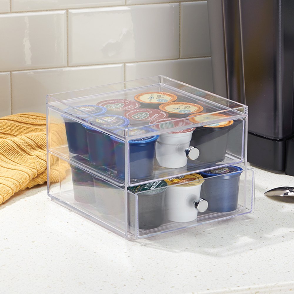 InterDesign Single Serve Coffee Pod Holder for Kitchen Pantry ...