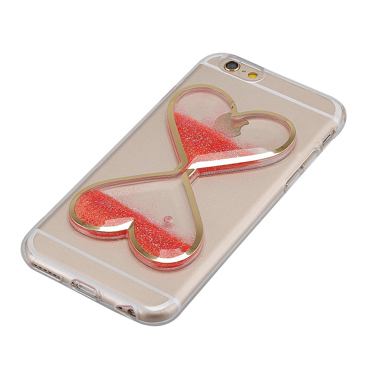 IPhone 4S Case,Phezen Bling Glitter Soft Gel Clear TPU Case for iPhone ...