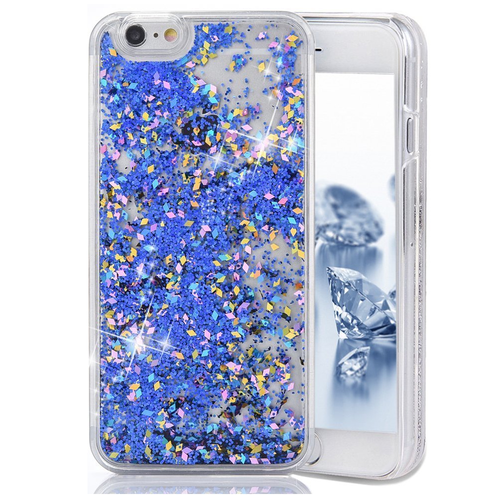 IPhone 4S Case,Phezen Bling Glitter Soft Gel Clear TPU Case for iPhone ...
