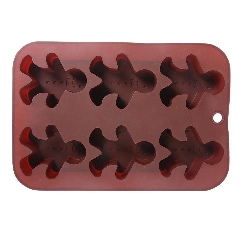 Generic Silicone Mold Gingerbread Man Bakeware Dishwasher Safe N2 free ...