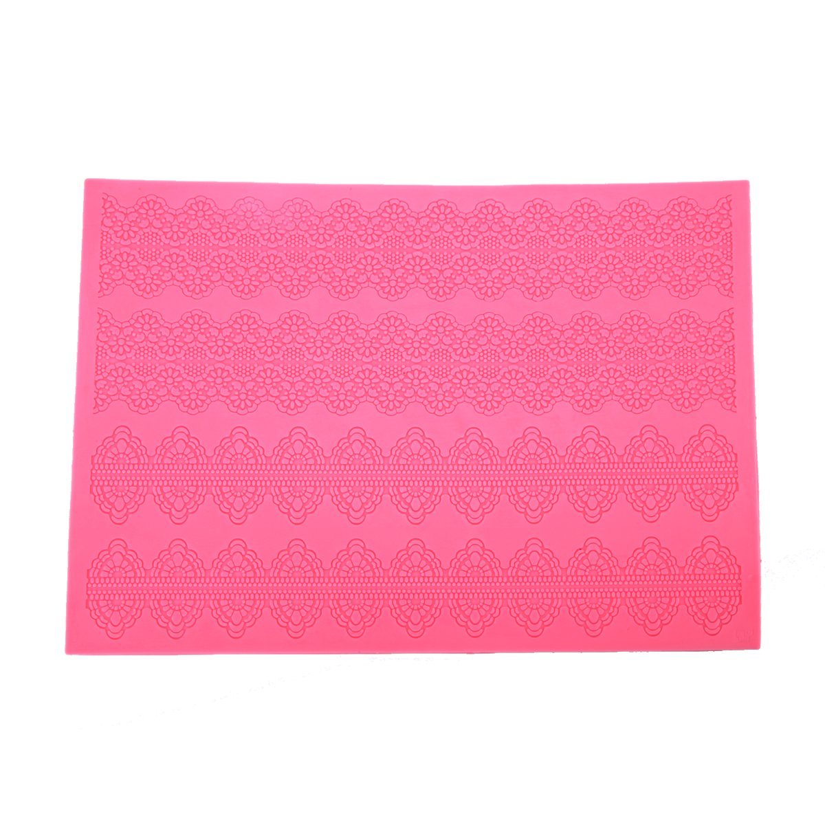 KookieMonsta Silicone Mold Lace Mats for Cakes Border Decoration free ...
