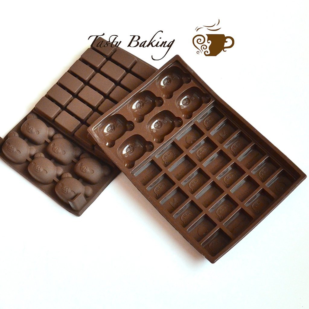 Yunko 30 Cavity Rilakkuma Bear Silicone Cookie Chocolate Candy and ...