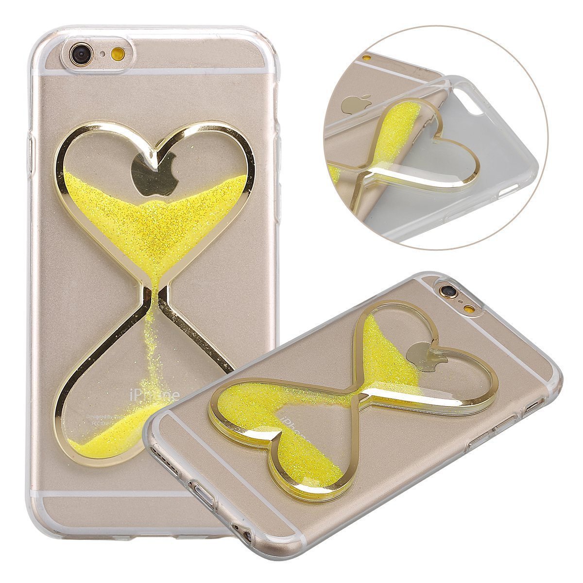 IPhone 4S Case,Phezen Bling Glitter Soft Gel Clear TPU Case for iPhone ...