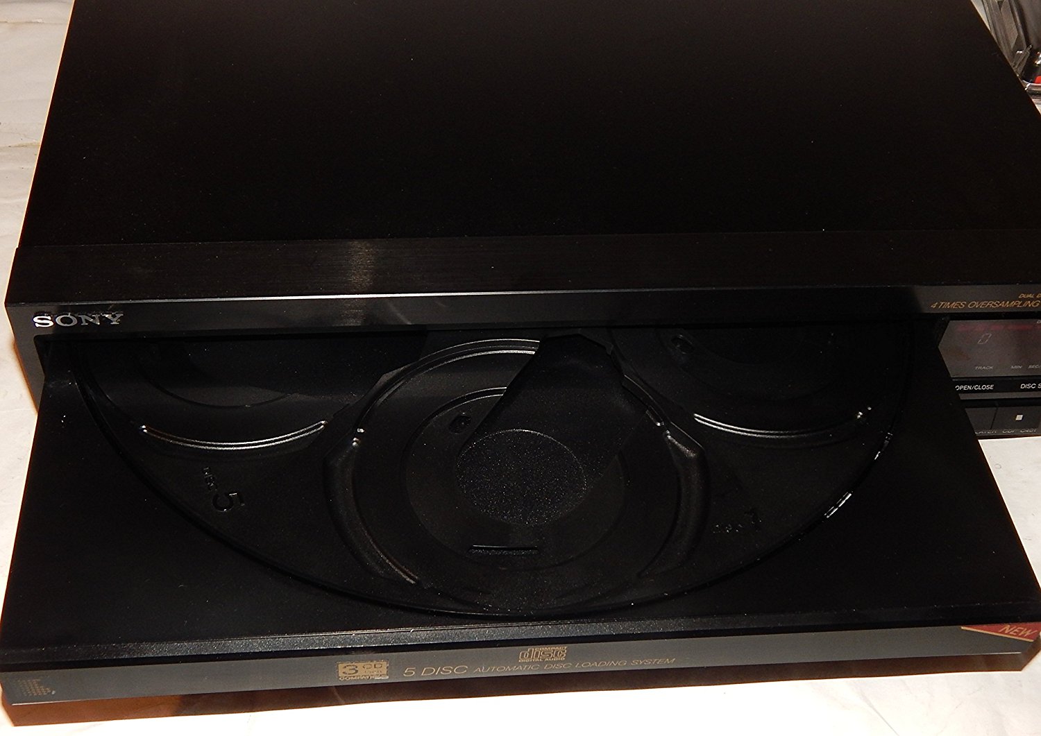 SONY 5 Disc CD Player Model CDP-C401 Plays 5” and 3” Discs N3 free ...