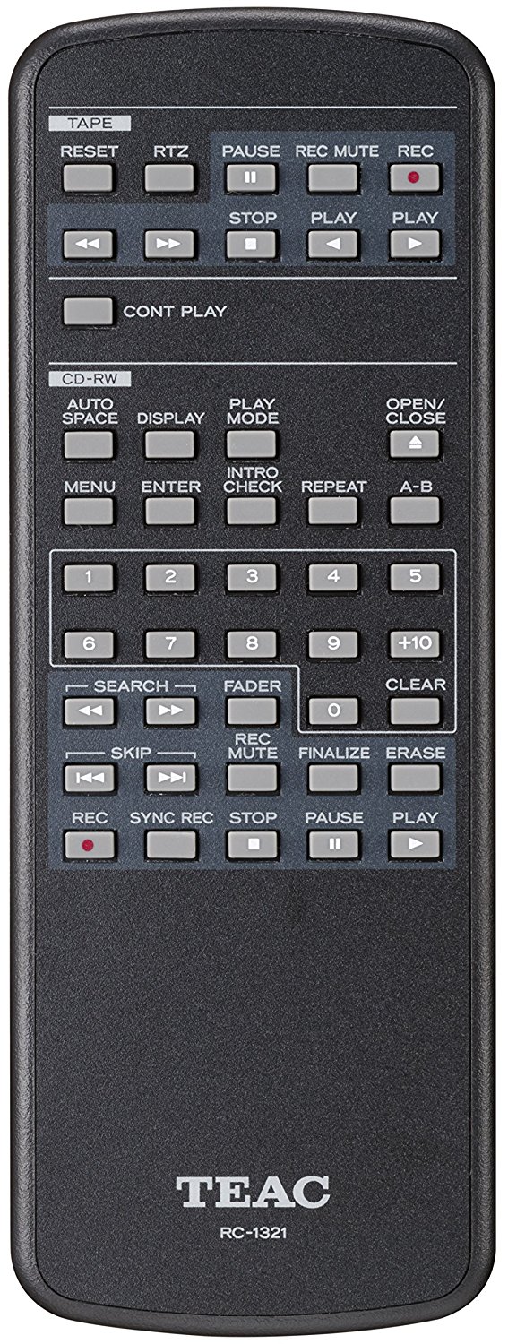 TEAC CD recorder / cassette deck Silver AD-RW950-S free image download