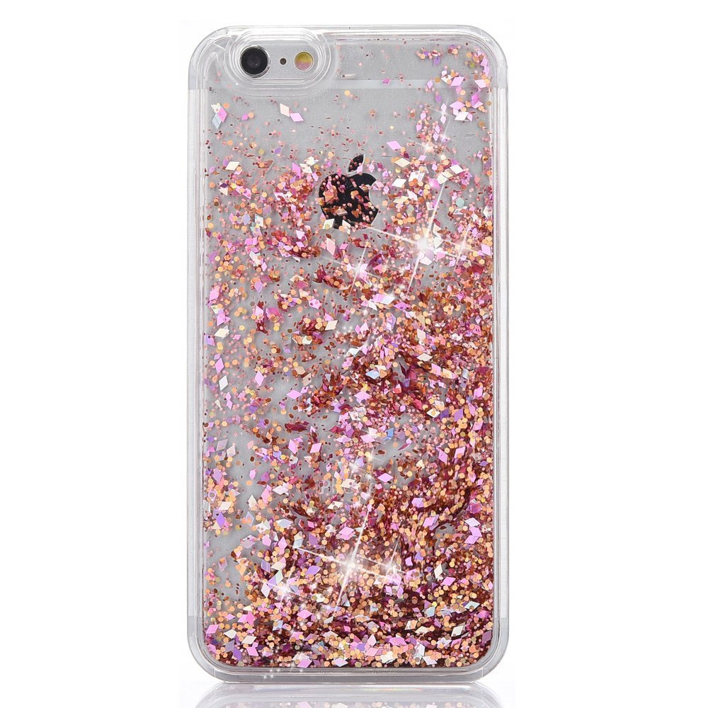 IPhone 4S Case,Phezen Bling Glitter Soft Gel Clear TPU Case for iPhone ...