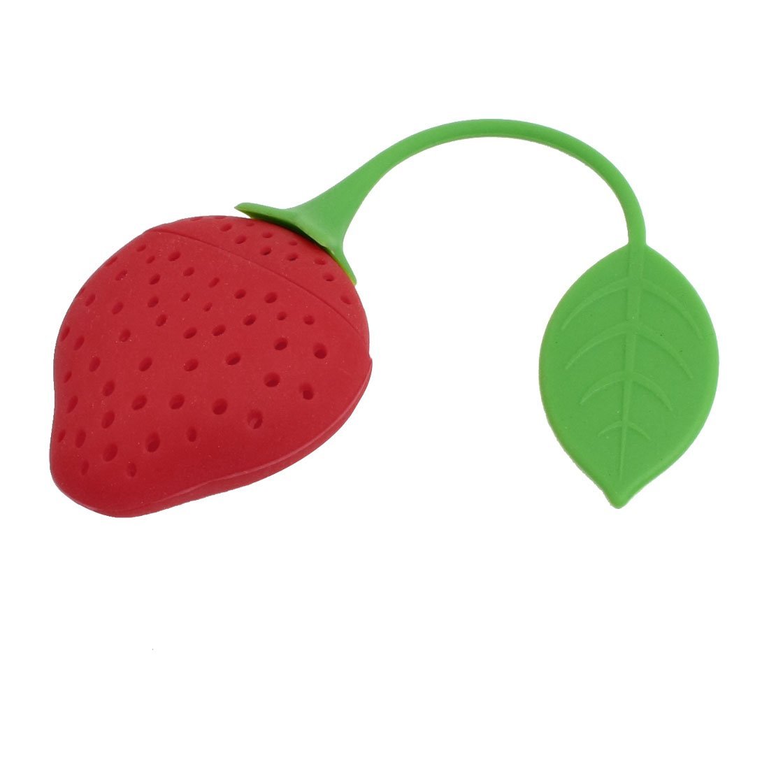Uxcell® Home Office Perforated Strawberry Style Tea Filter Infuser Red ...