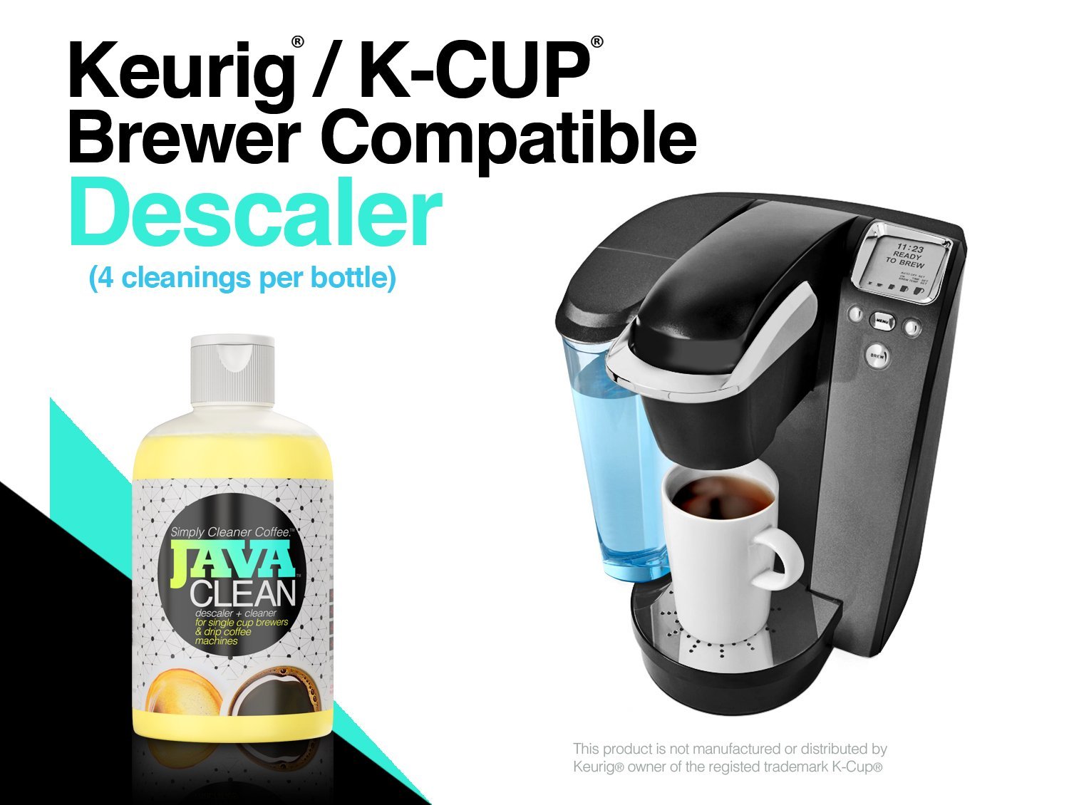 JAVA CLEAN - 16oz - Coffee Descaler (4 cleans per bottle) Coffee Machine Cleaner, Best Value ...