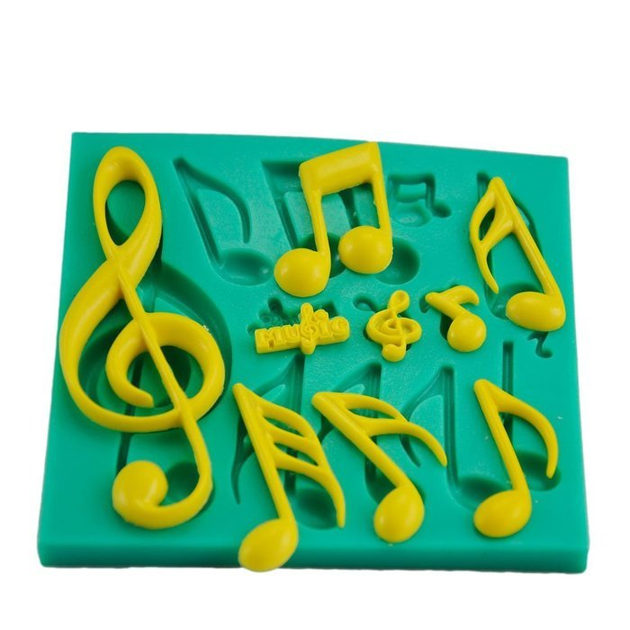 TANGCHU Clay Mold Decorating Candy Mold Silicone Cake Molds Musical ...