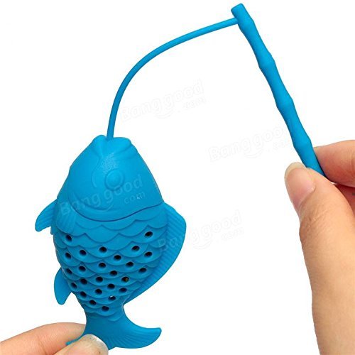 Bargain World Silicone Fish Tea Strainer Infuser Tea Leaf Spice Herbal ...