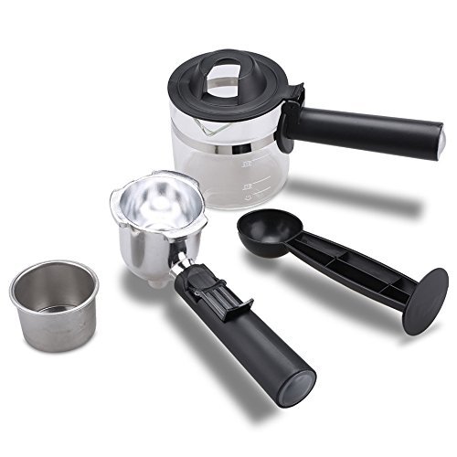 4-Cup 800W 3.5bar Mini Steam Espresso Office Coffee Maker Stainless ...