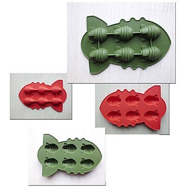 Y&XL&H Atomic Bomb Shape Ice Mould Silicone Ice Cubes (Random Color ...