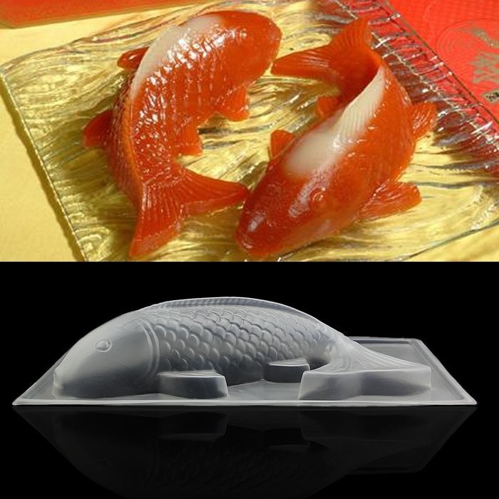 HeroNeo® DIY 3D Koi Fish Plastic Cake Chocolate Mould Jelly Handmade ...