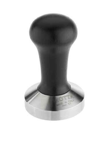 Motta Professional Flat Base Coffee Tamper with Black Handle, 57mm free ...