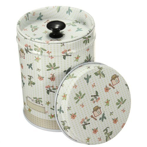 Tgp Vintage Double Cover Tea Caddy Box Container Food Storage Tin Boxes ...