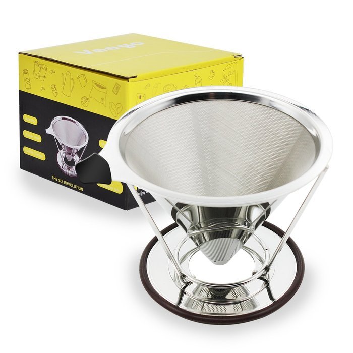 Veego Coffee Filter Stainless Steel Mesh Pour Over Coffee Dripper ...