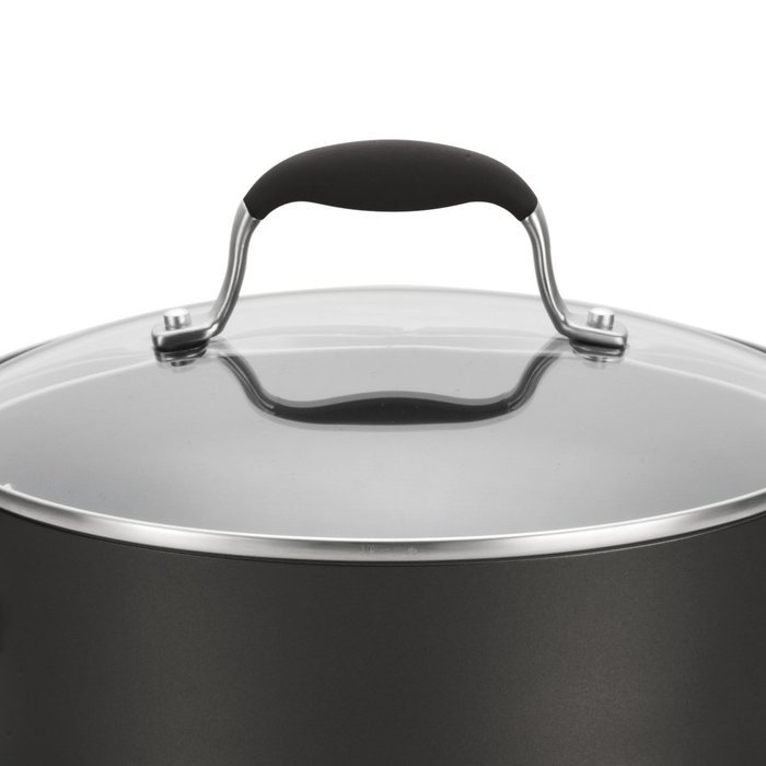 Anolon Advanced Hard Anodized Nonstick 5-1/2-Quart Covered Braiser with ...
