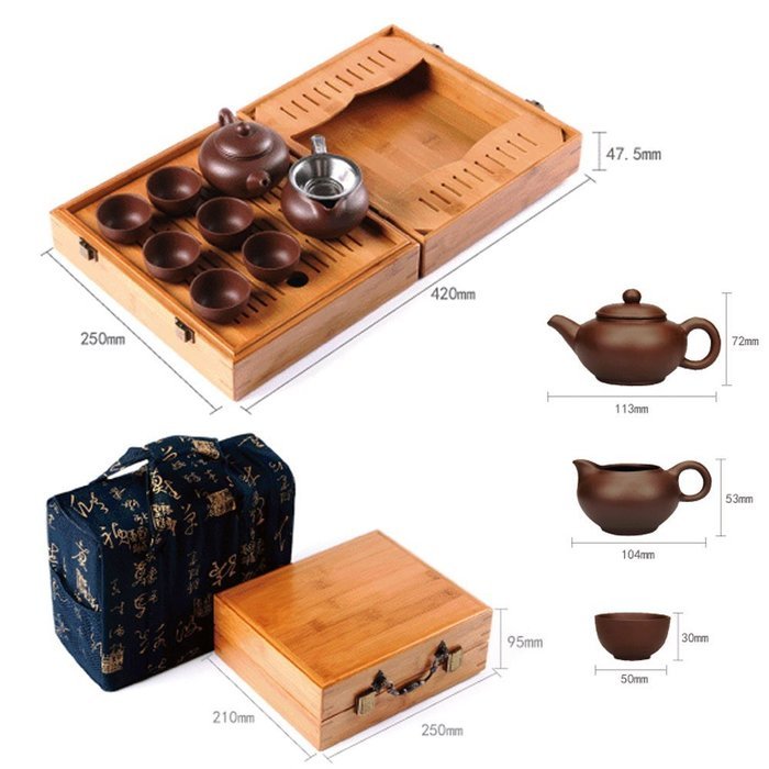 Home tea(TM) Chinese zisha Kungfu Tea set portable outdoor travel tea ...
