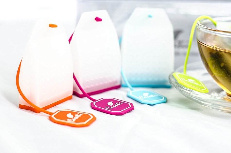 Casatii Genuine Premium Silicone Reusable Tea Bag Infuser Strainer (4 ...