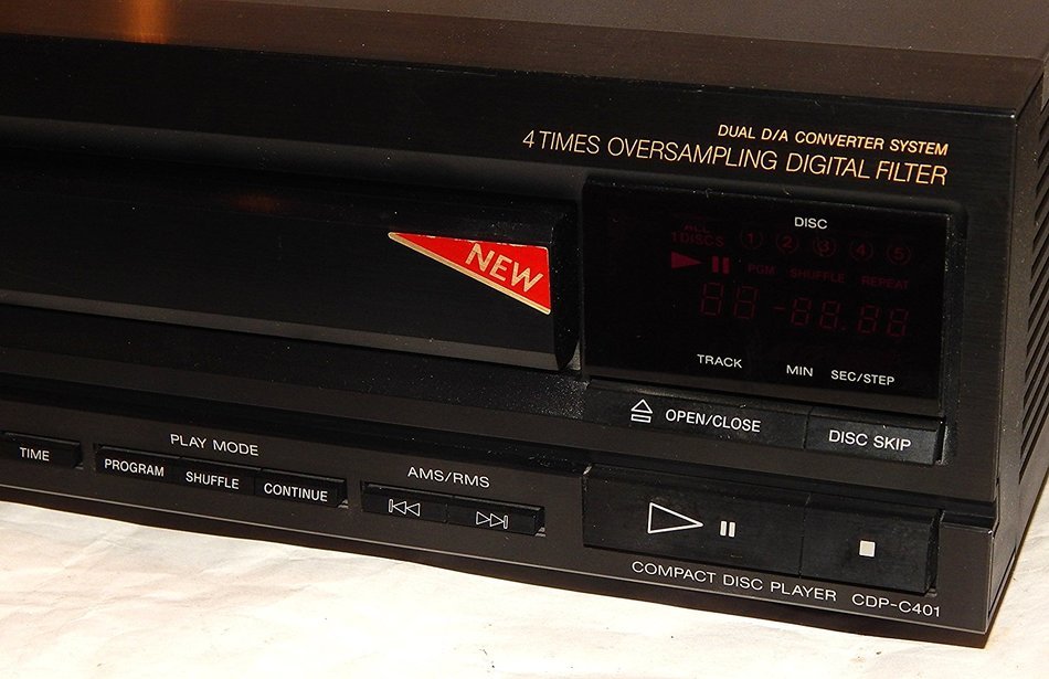 SONY 5 Disc CD Player Model CDP-C401 Plays 5” and 3” Discs N2 free ...