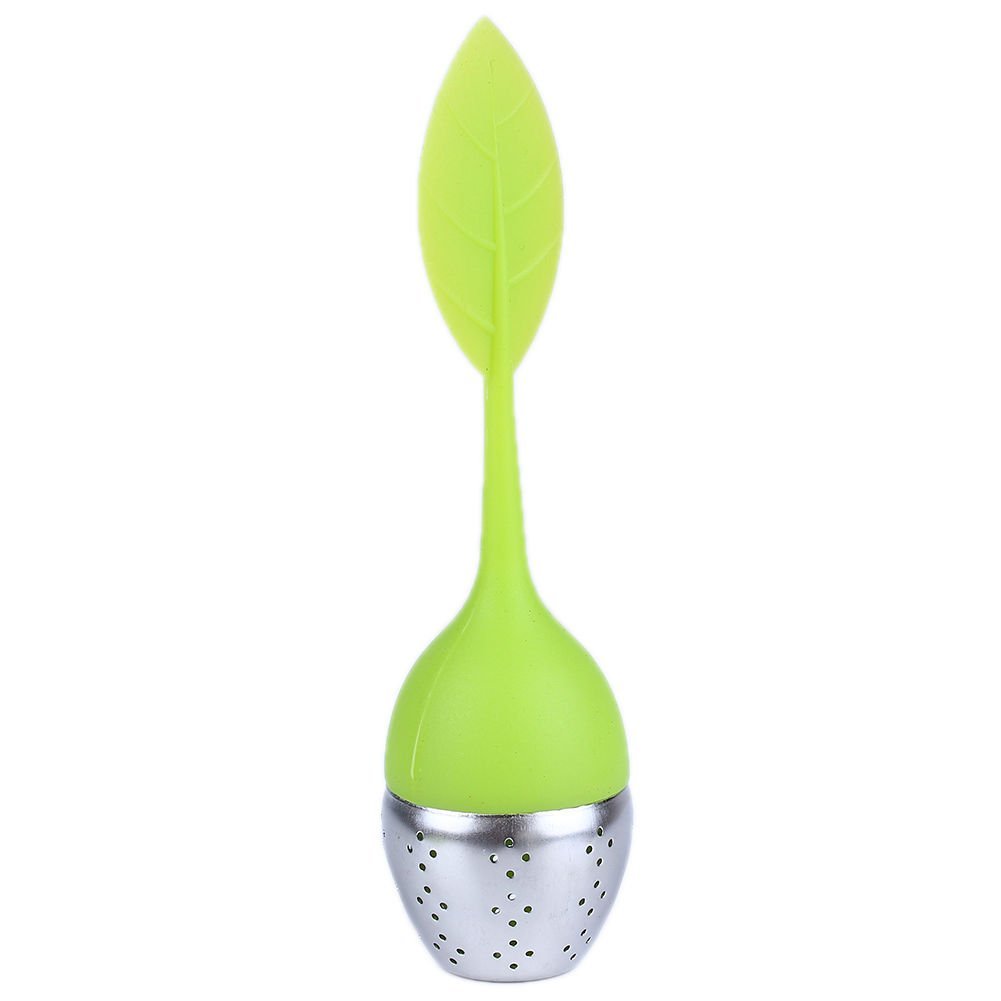 WICOO Silicone & Stainless Leaf Tea Strainer Teaspoon Infuser Ball ...