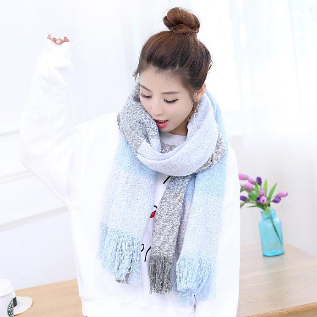 Scarf,Morecome Warm Winter Women Long Scarf Large Shawl Plaid Scarf ...