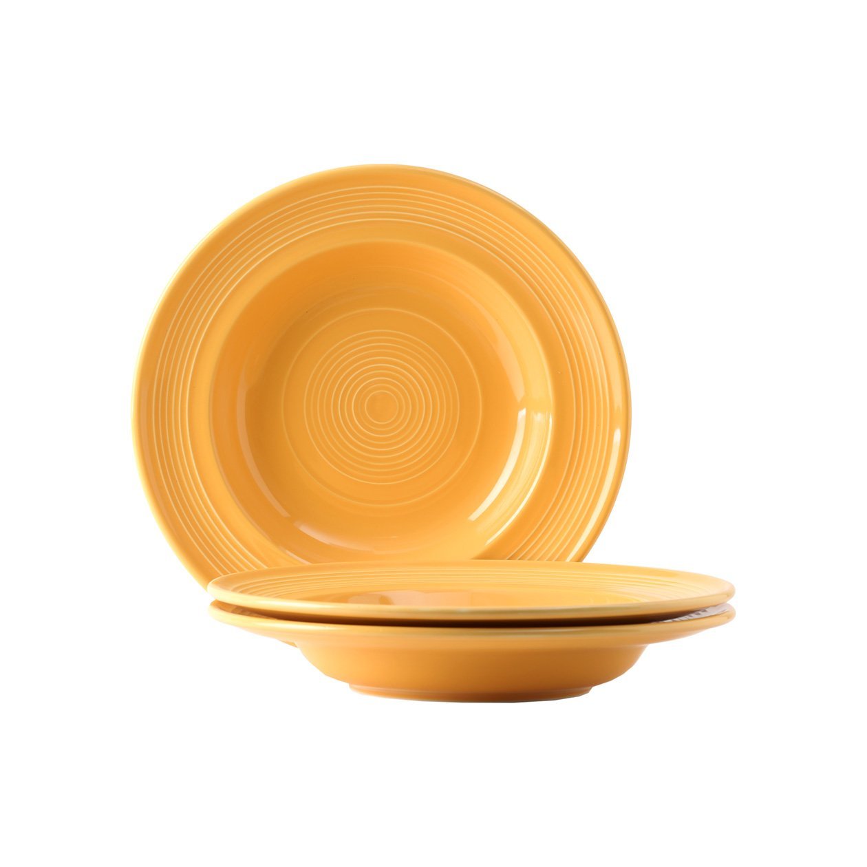 Tuxton Home Concentrix Bowl (Set of 4), 13 oz, Cayenne Red; Restaurant Grade Nonporous ...