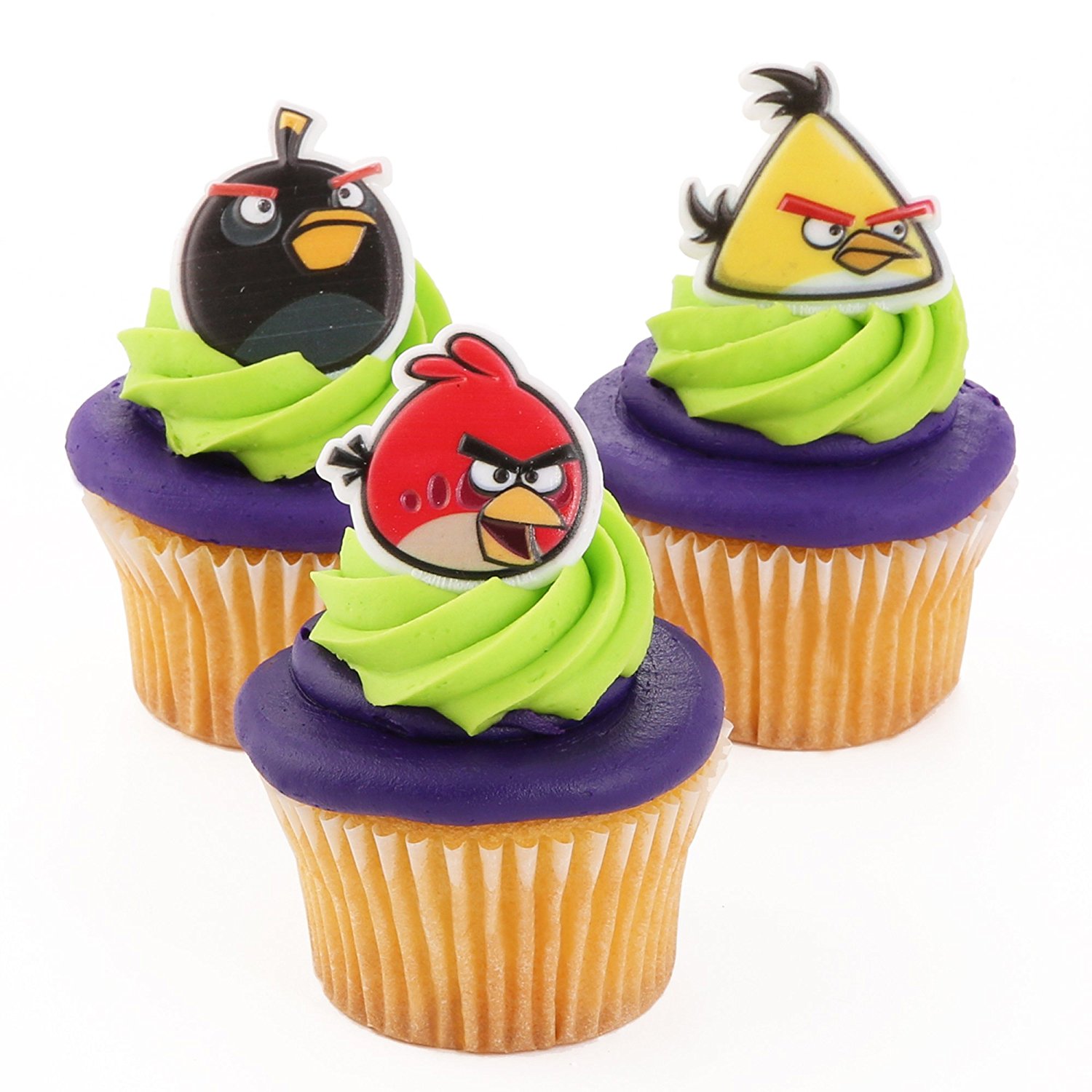 Angry Birds Officially Licensed 24 Cupcake Topper Rings N2 free image ...