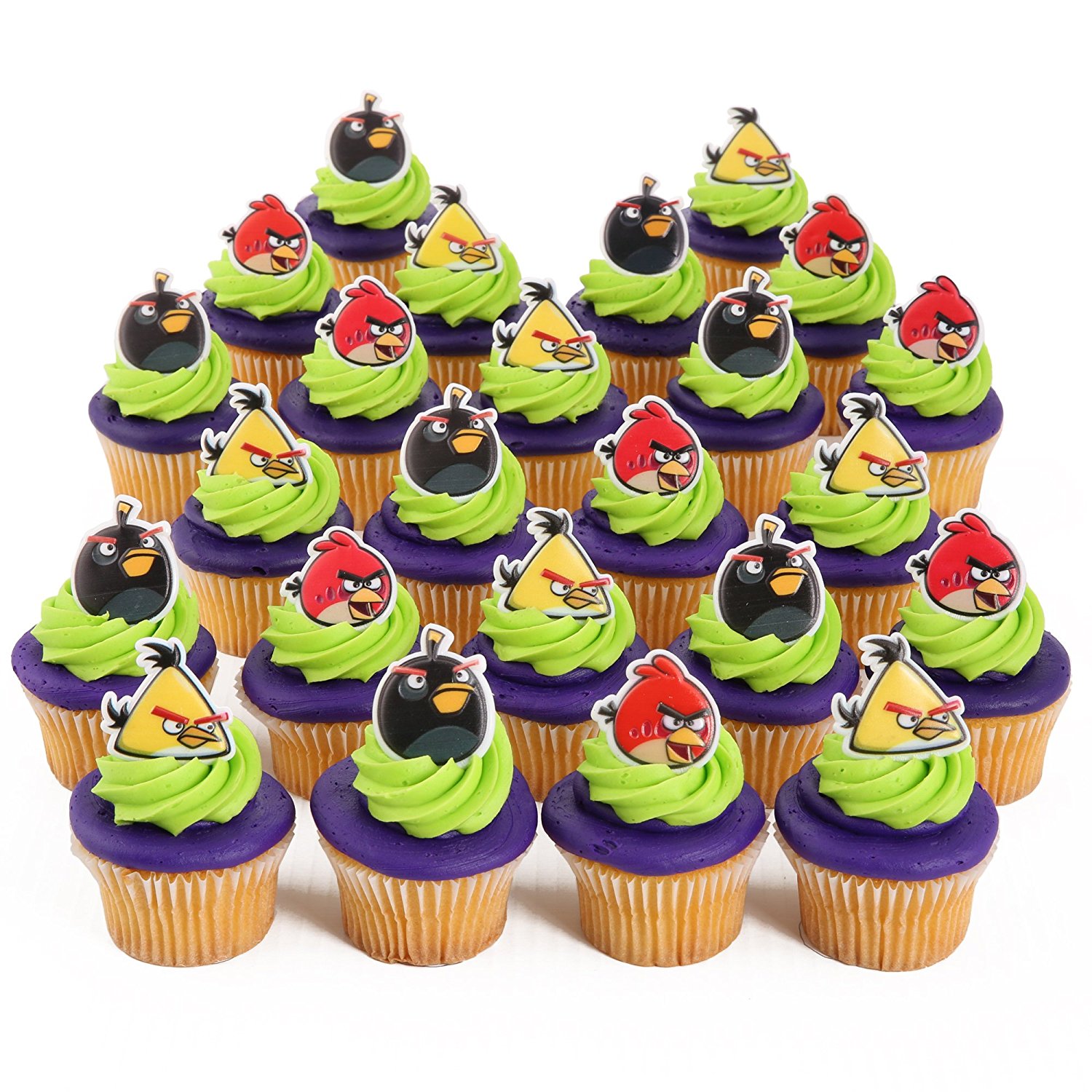 Angry Birds Officially Licensed 24 Cupcake Topper Rings N3 free image ...