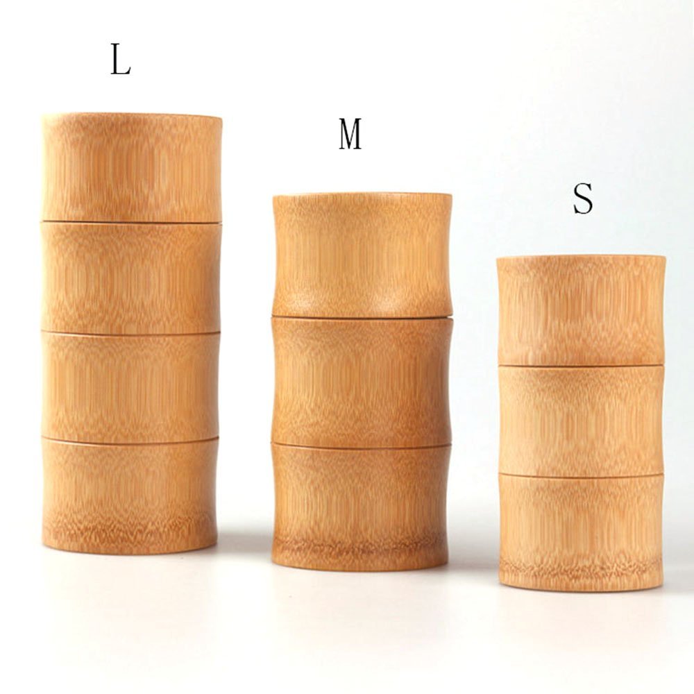 XDOBO Natural Handmade Bamboo Joint Tea Tin Container Seal Spice ...