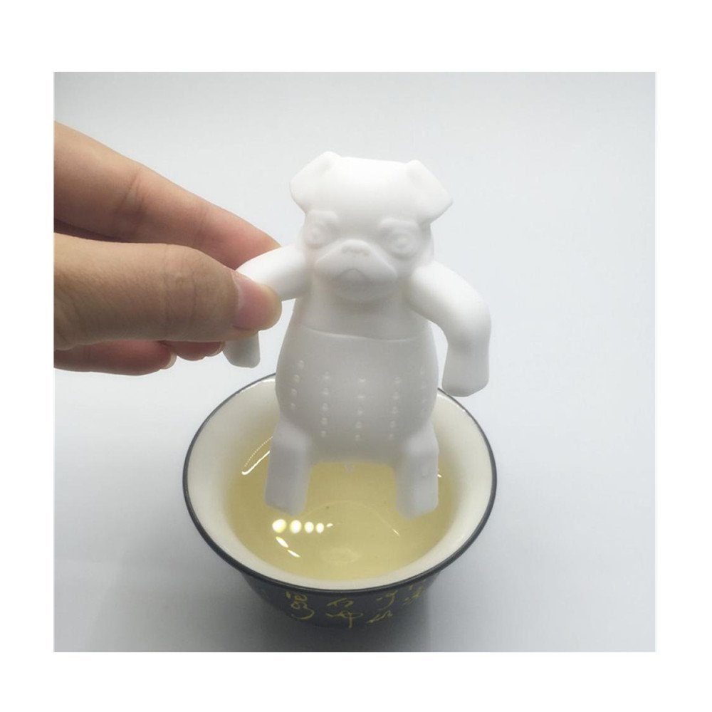 OKDEALS Silicone Tea Coffee Infuser Pug In A Mug Teapot Herbal Spice ...