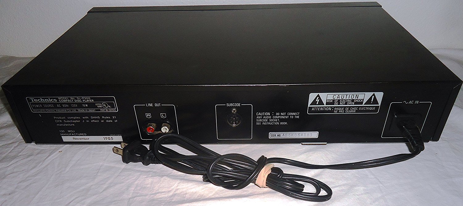 Technics SL-PG300 Single CD Disc Compact Disc Player N3 free image download