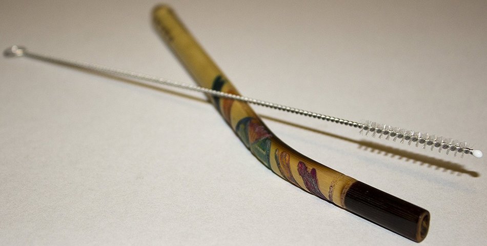 Holly Yerba Mate Handmade Bamboo Bombilla Filtered Drinking Straw N4 ...