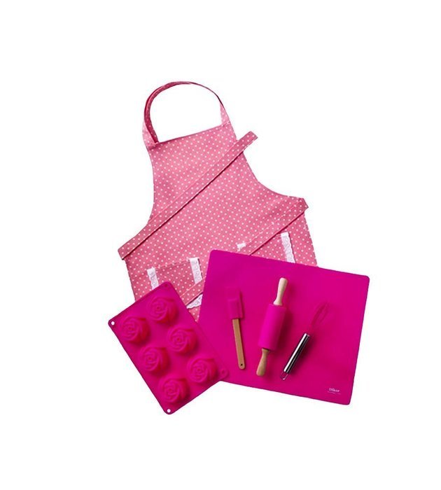 Purple Children's Baking Set with Matching Personalized Apron by Dikor ...