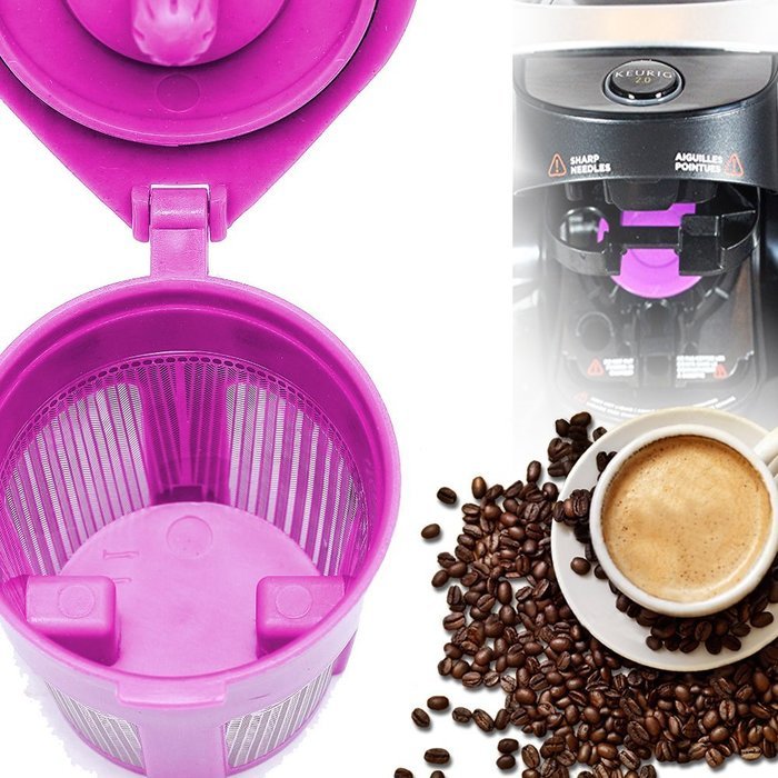 Best Quality Reusable K-Cup Replacement Coffee Pods in Hot Pink, 3 ...