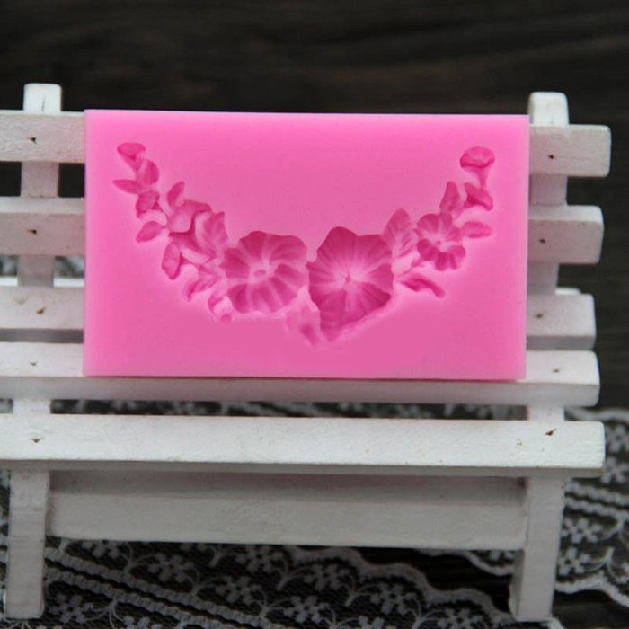 Daisy Flower Floral Swag Silicone Fondant Mould Cake Decorating Baking ...