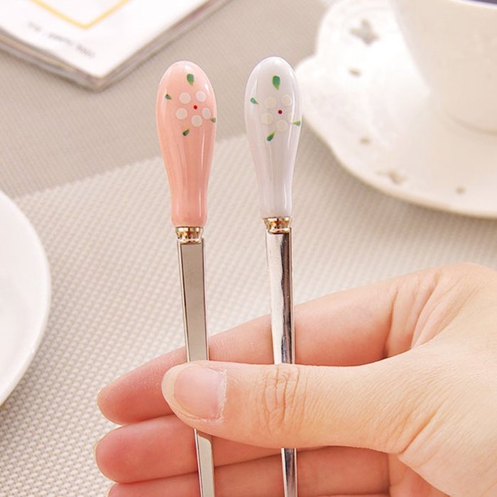 Ceramics Stainless Steel Tableware Creative 5-pieces Coffee Scoops ...