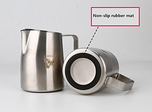 SMKF Stainless Steel Frothing Pitcher for Espresso Machines, Milk ...