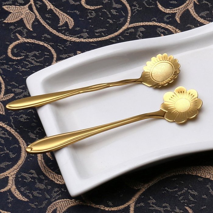 Stainless Steel Tableware Creative Coffee Scoops Stirring Spoon Sugar ...