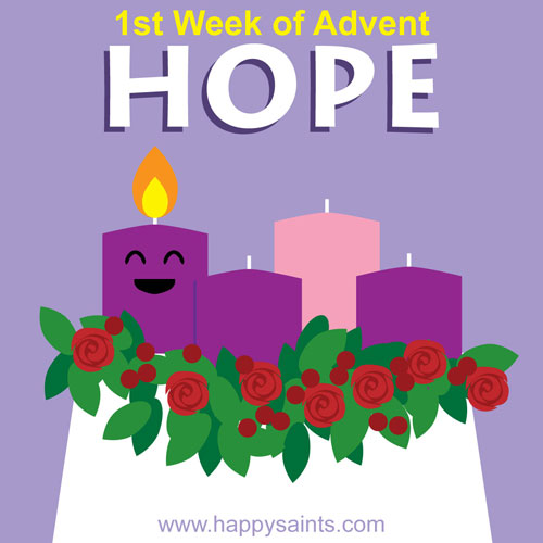 Happy First Week Of Advent Saints free image download