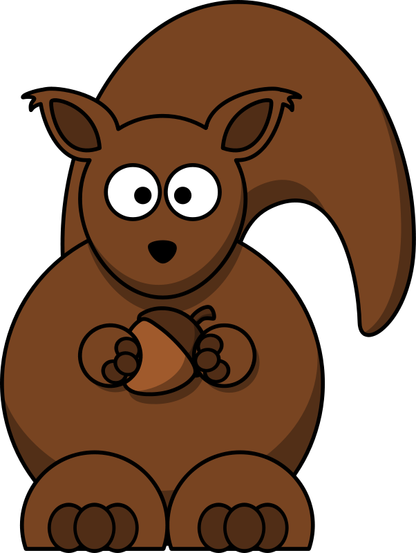 Funny Cartoon Squirrel drawing free image download