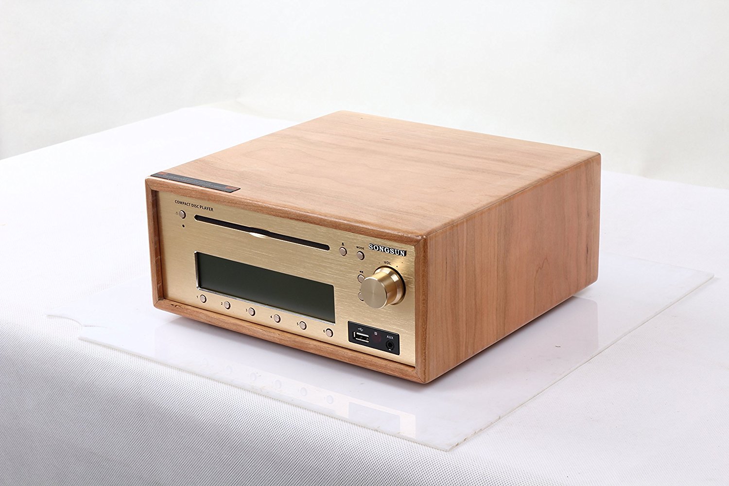 SONGSUN Compact Disc Player with USB and iPod Digital Interface （wood ...