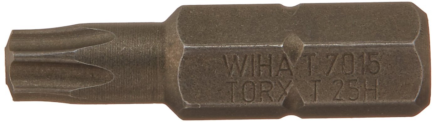 Wiha 70156 Tamper Resistant Torx Bit, Insert Bit Packs, T25s x 25mm, 2 ...