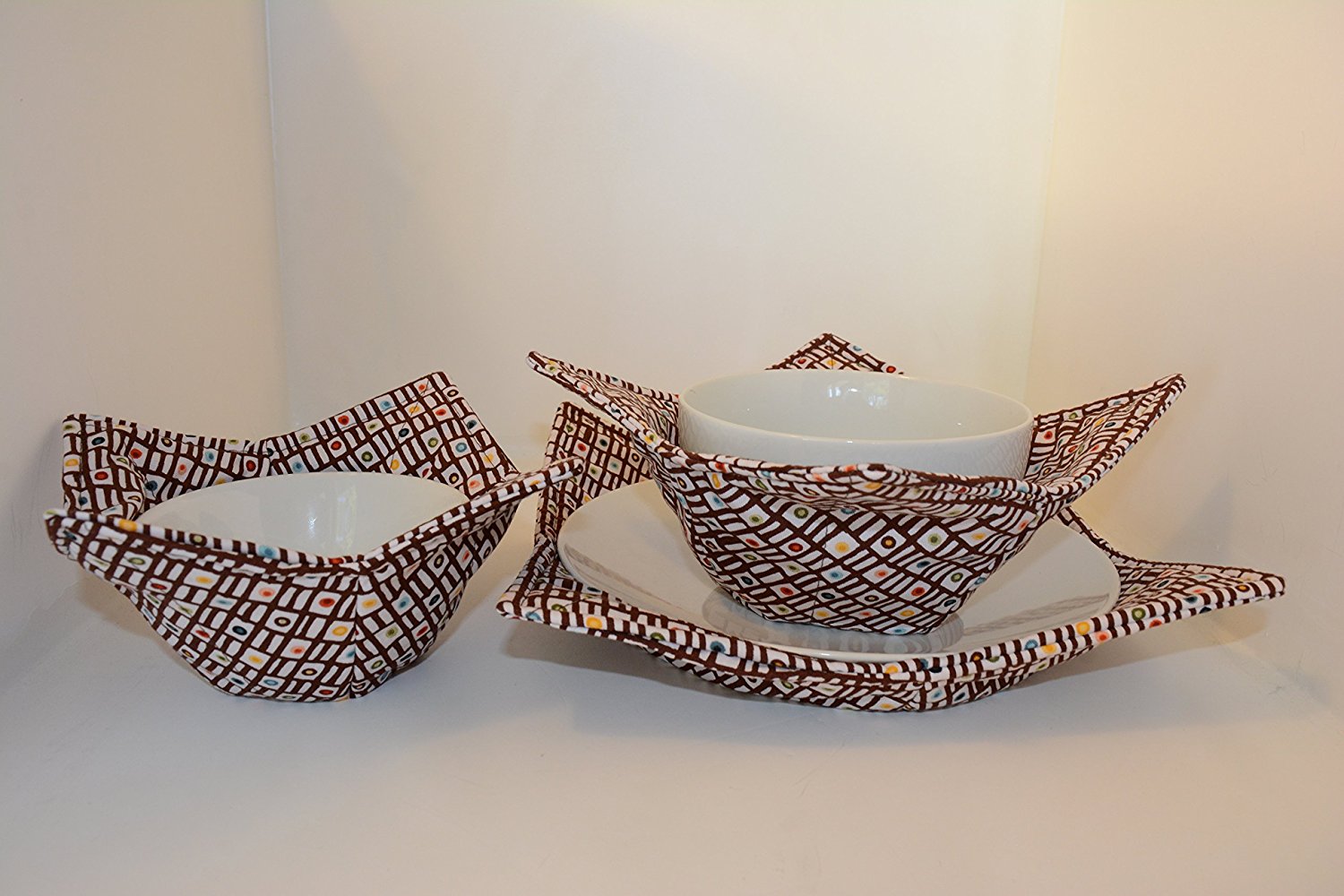 Microwave Bowl Cozies // Set of 3 // 1 Small Bowl Cozy // 1 Medium Bowl ...