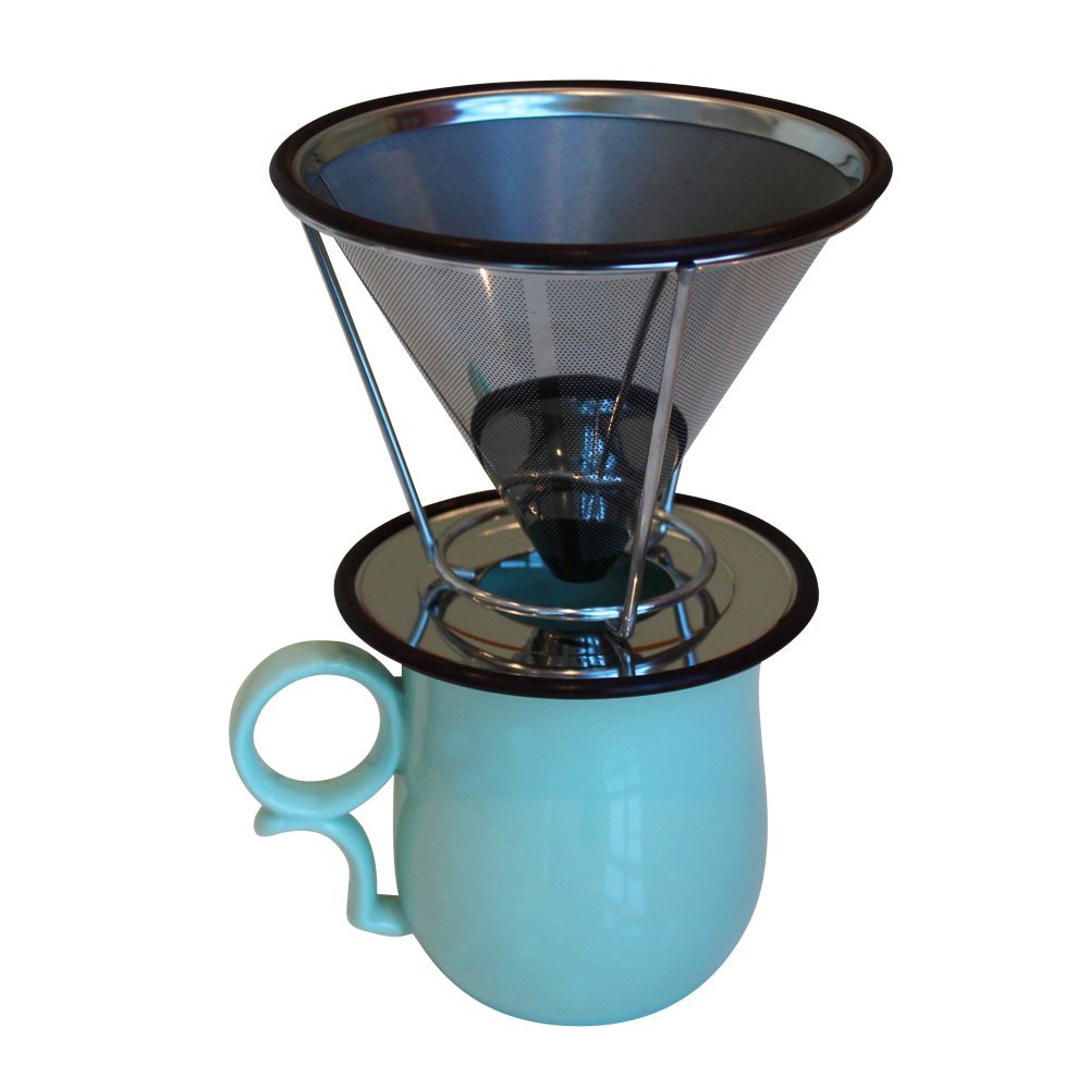 Premium Coffee Cone Dripper By KB Goodlife - Stainless Steel Reusable ...