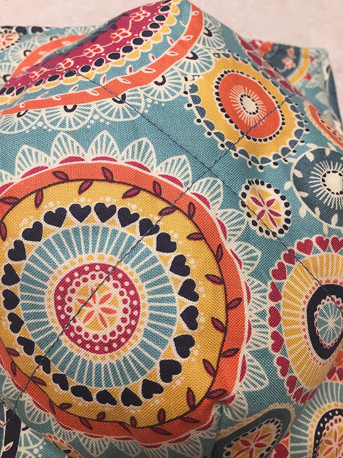 Teal Blue mosaic stars,handmade,Hot Cold Bowl Cozy,Microwave Bowl Cozie ...