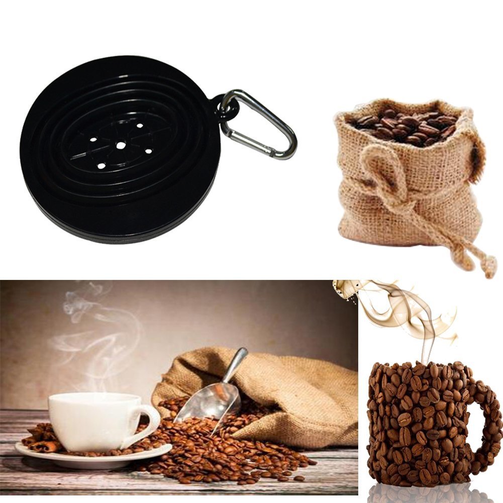 JSS Silicone Collapsible coffee filter with a Free Hook, Tea Dripper ...