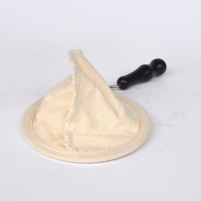 Lautechco Coffee Filter Baskets, Wood Handle, Flannel Hand Coffee ...